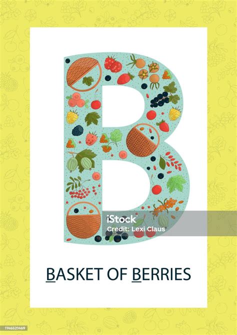 다채로운 알파벳 문자 B 파 닉스 플래시 카드 만화 스타일의 장과 바구니와 독서를 가르치기 위한 귀여운 문자 B 0명에 대한 스톡 벡터 아트 및 기타 이미지 Istock