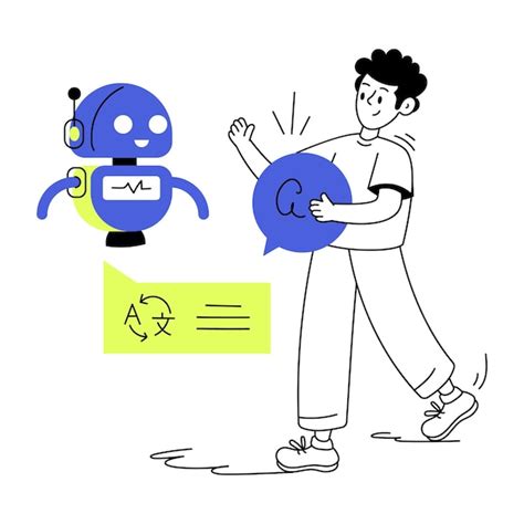 Premium Vector An Outline Icon Of Robot Assistant