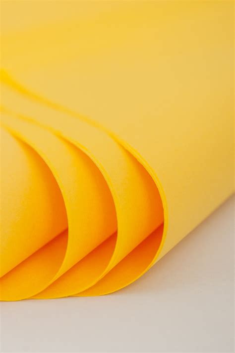 Yellow Tissue Paper Bright Yellow Tissue Paper 24 Sheets Etsy