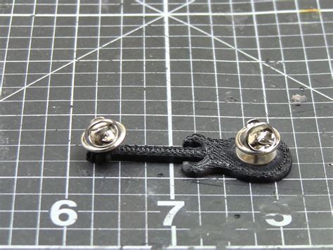 Guitar Enamel Pin By Nick Tailor Download Free Stl Model