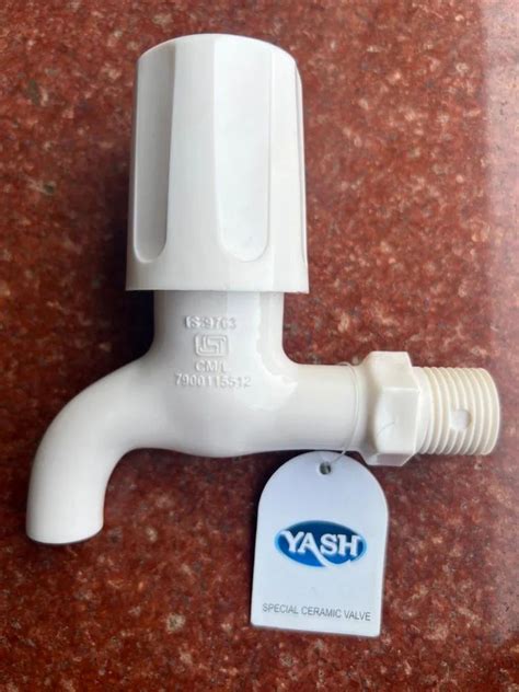 Plastic Ivory Ptmt Bib Cock 15mm For Bathroom Fitting At ₹ 100piece