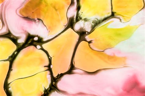 수채화 및 아크릴 추상입니다 화려한 배경입니다 혼합 밝아진 및 색상의 그림 노란색 빨간색 녹색 갈색 흰색 0명에 대한 스톡 사진