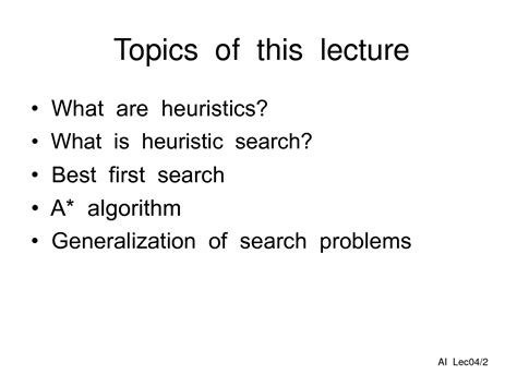 SOLUTION Heuristic Search Artificial Intelligence Notes Studypool