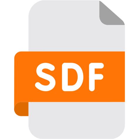 Sdf File Generic Color Fill Icon