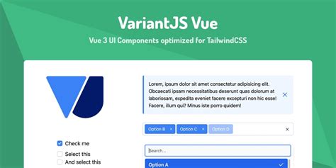 Variantjs Vue Vue 3 Ui Components Optimized For Tailwindcss Made