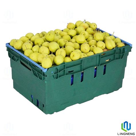 60l Industrial Plastic Storage Crates Plastic Moving Crates Turnover