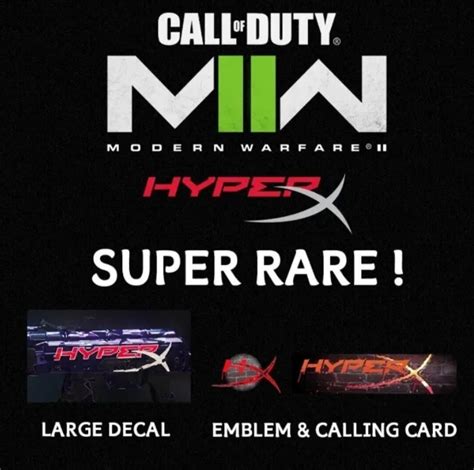 Hyperx Cod Mw2 Code Emblem Calling Card And Vinyl Kraków Kup Teraz