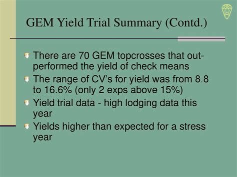 Yield Test Results And Recommendation Ppt Download