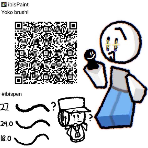 My Own Ibis Paint Qr Brush In 2023 Drawing Body Poses Coding Ibis