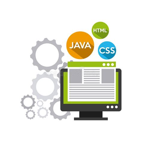 Programming Language Design Stock Illustration Illustration Of Coding