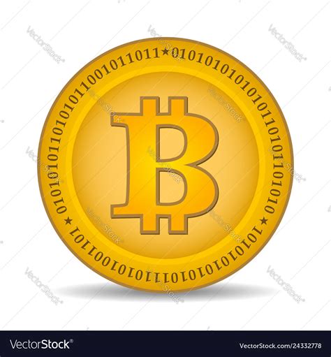 Bitcoin Coin Royalty Free Vector Image VectorStock