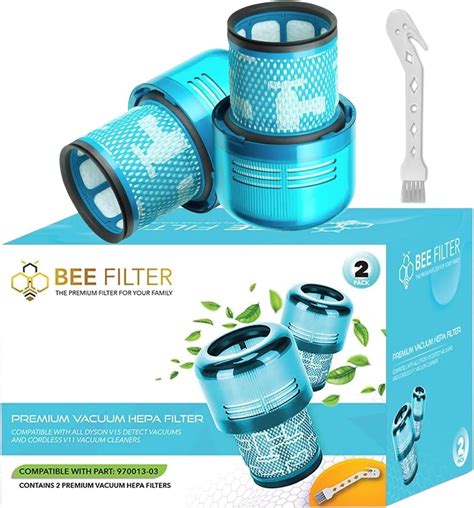 Bee Filter 2 Pack Premium True Hepa Replacement Filters For Dyson V15 Detect Dyson V15 Filter