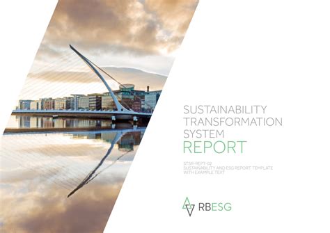 Sustainability And ESG Report Template