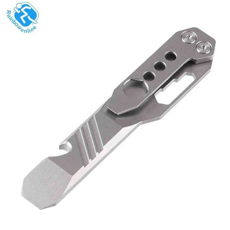 Titanium Bottle Opener Wrench Crowbar Outdoor Camping Survival Edc
