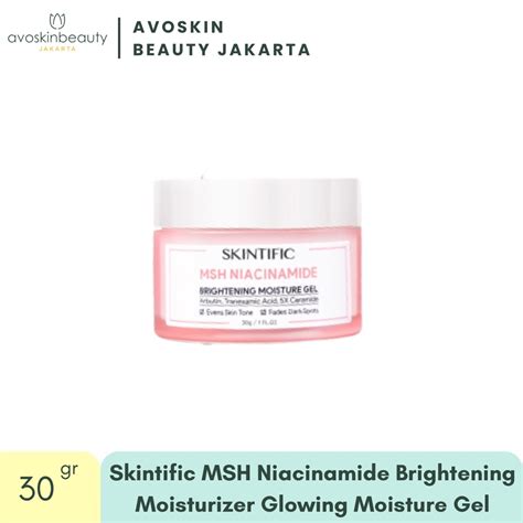 Jual SKINTIFIC MSH Niacinamide Brightening Moisturizer Glowing Moisture
