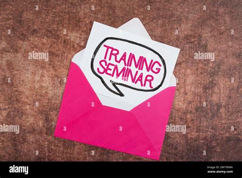 Text Showing Inspiration Training Seminar Conceptual Photo Academic