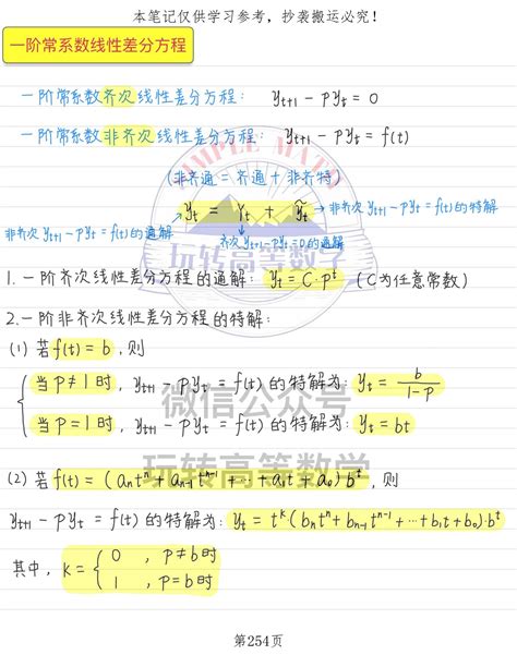 零基础学高数 一阶常系数线性差分方程 哔哩哔哩
