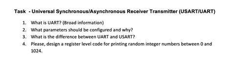 Solved Task Universal Synchronousasynchronous Receiver