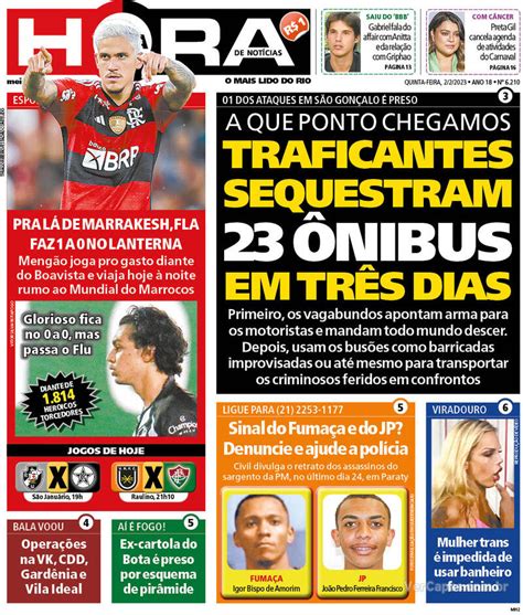 Capa Meia Hora Edição Sexta 30 de Dezembro de 2022