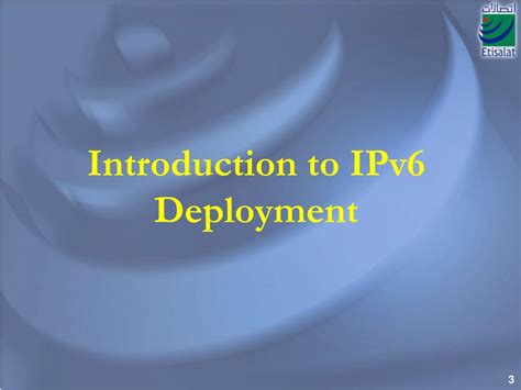 PPT Etisalat IPv Deployment Strategy Arab Regional Workshop On IP STRATEGIES AND IDN ISSUES