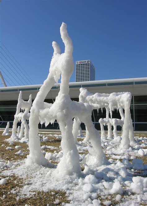 Hongtao Zhou Snow Furniture Dancing At Milwaukee Art Museum
