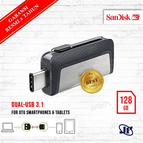 Jual Flashdisk Sandisk Ultra Otg Type C 128gb Flash Disk 128 Gb Usb 3