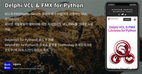Delphi Vcl And Fmx For Python Geeknews