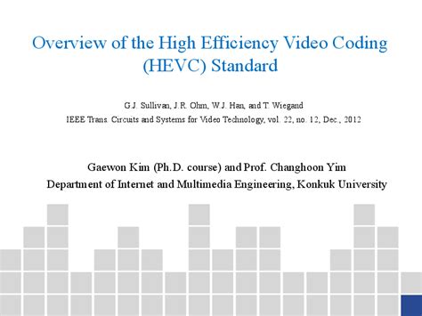 Ppt Hevc Overview