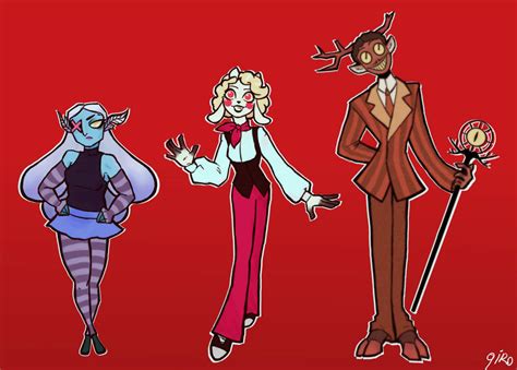 Hazbin Hotel Redesigs Vaggie Charlie Alastor By Girogiri On Deviantart