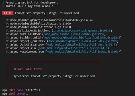 Vue Js Nuxt Fatal Cannot Set Property Stage Of Undefined Error