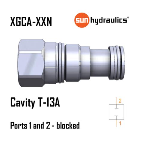 XGCA XXN T A WAY PORTS AND BLOCKED CAVITY PLUG SUN