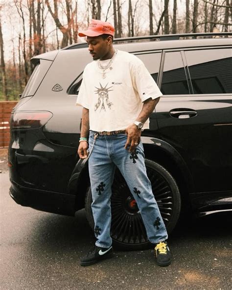 Stefon Diggs Street Fashion Men Streetwear Black Men Fashion Casual