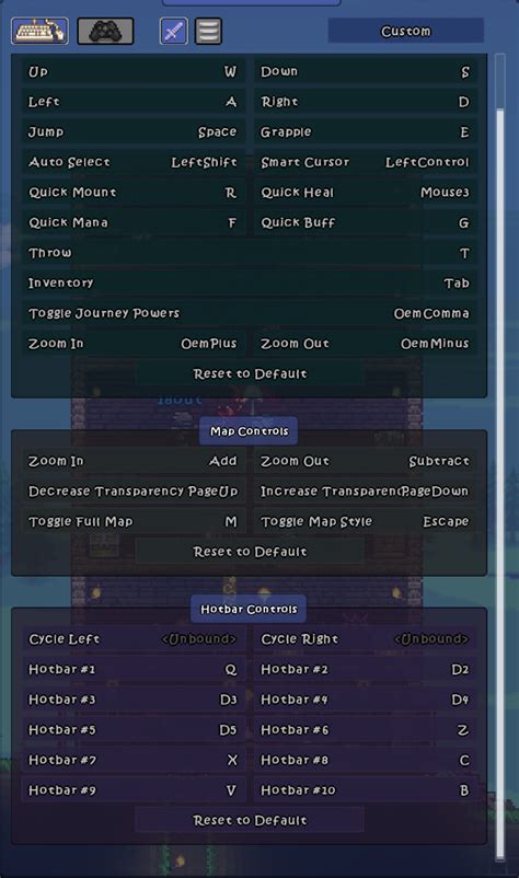 steam community guide terraria best settings and key binds