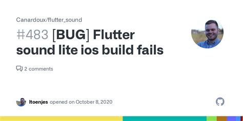 Bug Flutter Sound Lite Ios Build Fails · Issue 483 · Canardoux