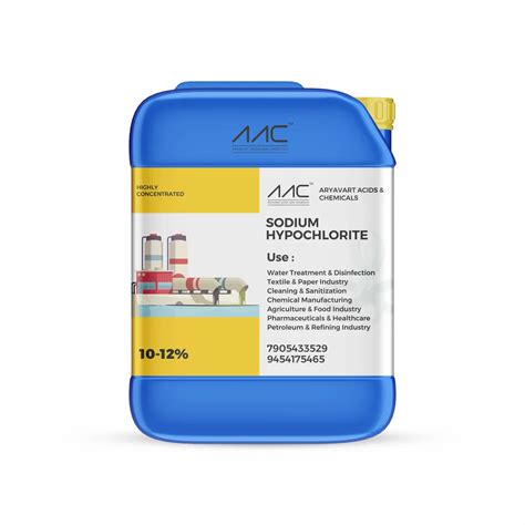 Sodium Hypochlorite 10 To 12 Solution For Water Treatment At ₹ 25 Kg In Lucknow