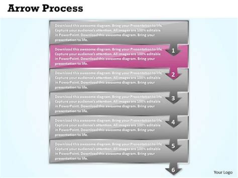 Flow Ppt Arrow Process 6 Stages Business Communication PowerPoint 3 Image