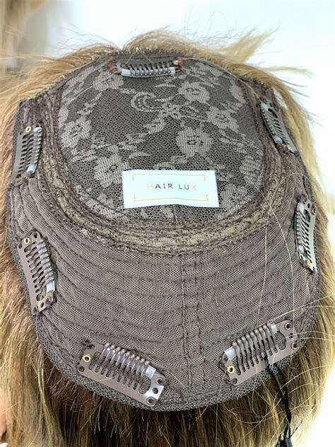 Rita cm x z grzywką Topper zagęszczenie włosów clip in baleyage blond Hair Lux