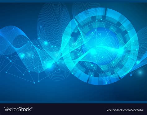 Big Data Visualization Background Modern Vector Image