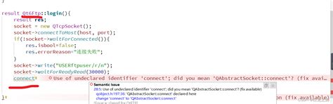 Qt Error Use Of Undeclared Identifier Connect Did You Mean