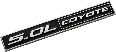 2 Pack 50l Coyote Emblems Decal 3d Badge V8 Engine Trunk