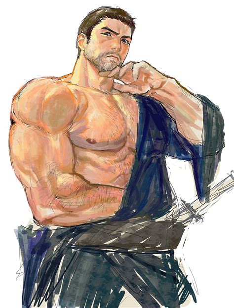 Chris Redfield Resident Evil Drawn By Dyom Danbooru