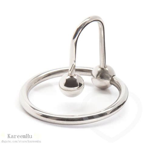 Stainless Steel Penis Rings Urethral Sounds Beads Plug Cock Head Ring