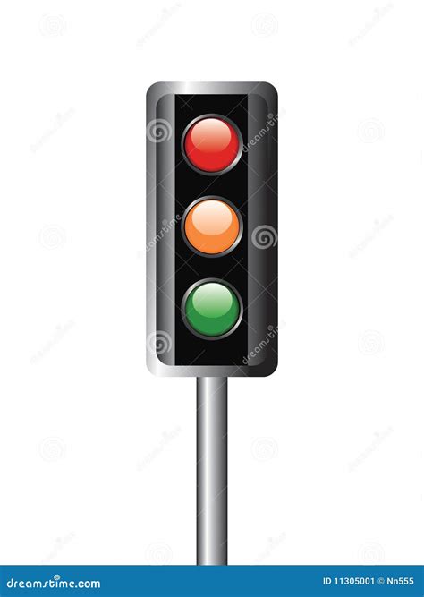 Feu De Signalisation Illustration De Vecteur Illustration Du Contrôle 11305001