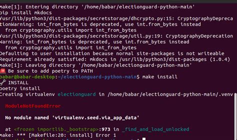 modulenotfounderror · issue 380 · microsoft electionguard python · github