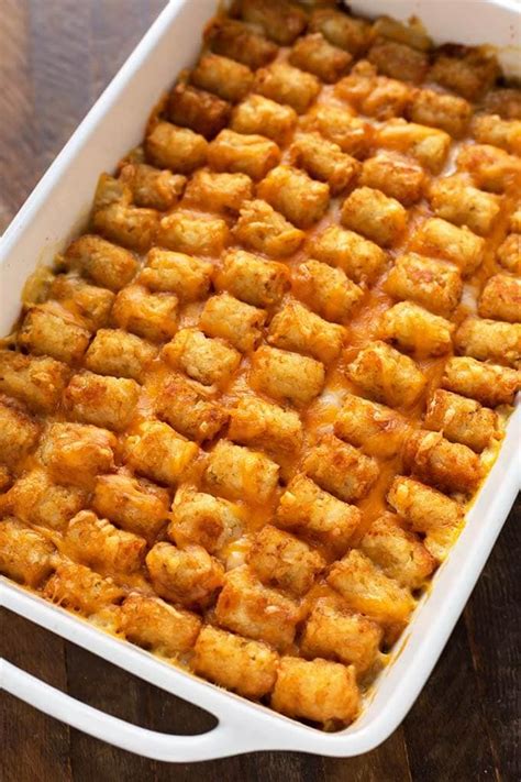 Hotdish Tater Tot Casserole Simply Happy Foodie