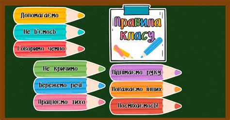 Правила класу Ілюстрації Виховна робота