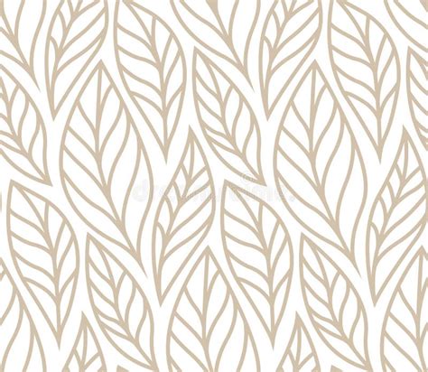 Vector Leaf Seamless Pattern Abstract Leaves Texture Stock Vector