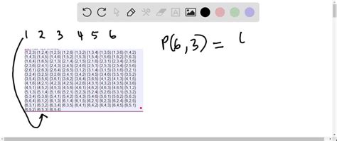 Solved List All The Permutations Of 6 Objects 1 2 3 4 5 And 6 Choosing