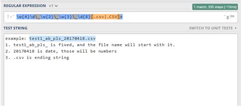 Regex Check Filename With Certain Start String And End String Stack Overflow