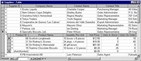 Microsoft Access Create Subdatasheet With Sql Command Stack Overflow